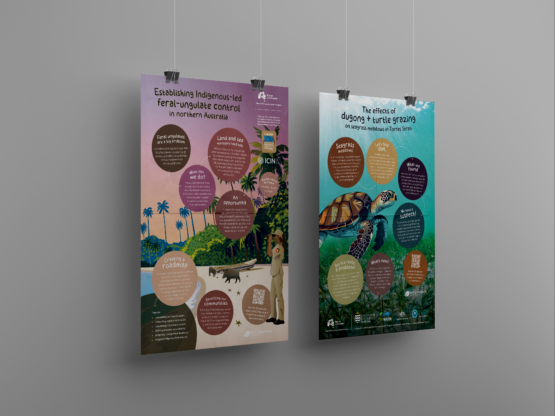 Posters illustrate hub research for local schools and communities ...